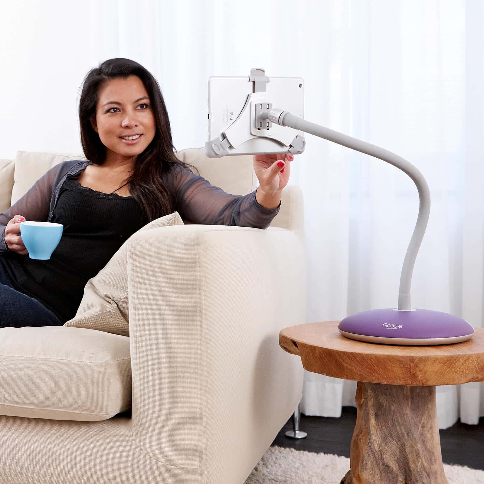 Tablethouder of iPad houder voor op de bank: GOOS-E